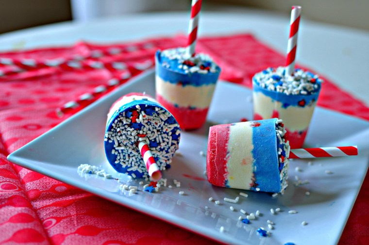 Patriotic Pudding Pops - Meg's Everyday Indulgence