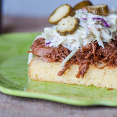 BBQ Pork Cornbread Stacks - Meg's Everyday Indulgence