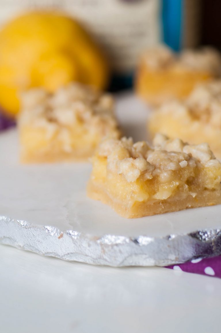 Lemon Curd Shortbread Crumb Bars - Meg's Everyday Indulgence