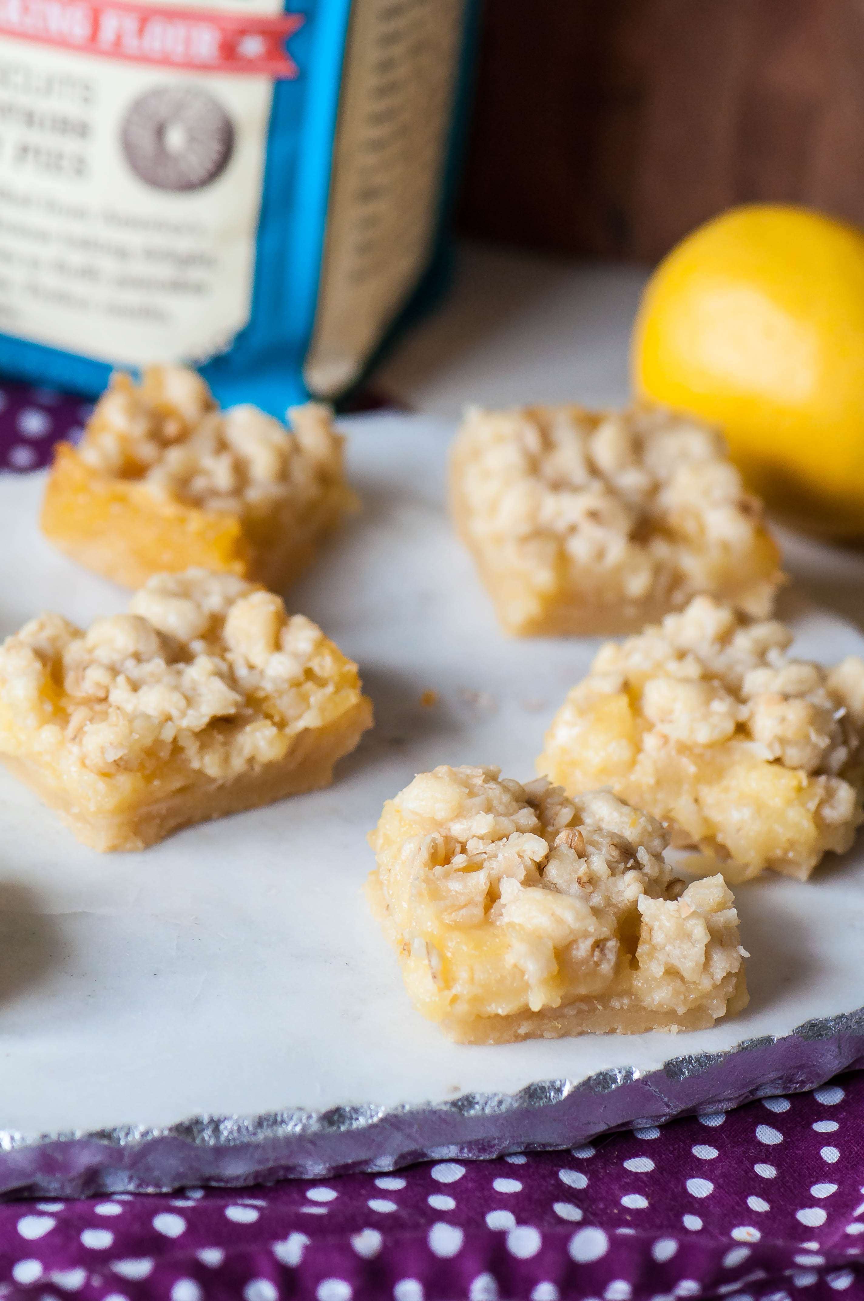Lemon Curd Shortbread Crumb Bars - Meg's Everyday Indulgence
