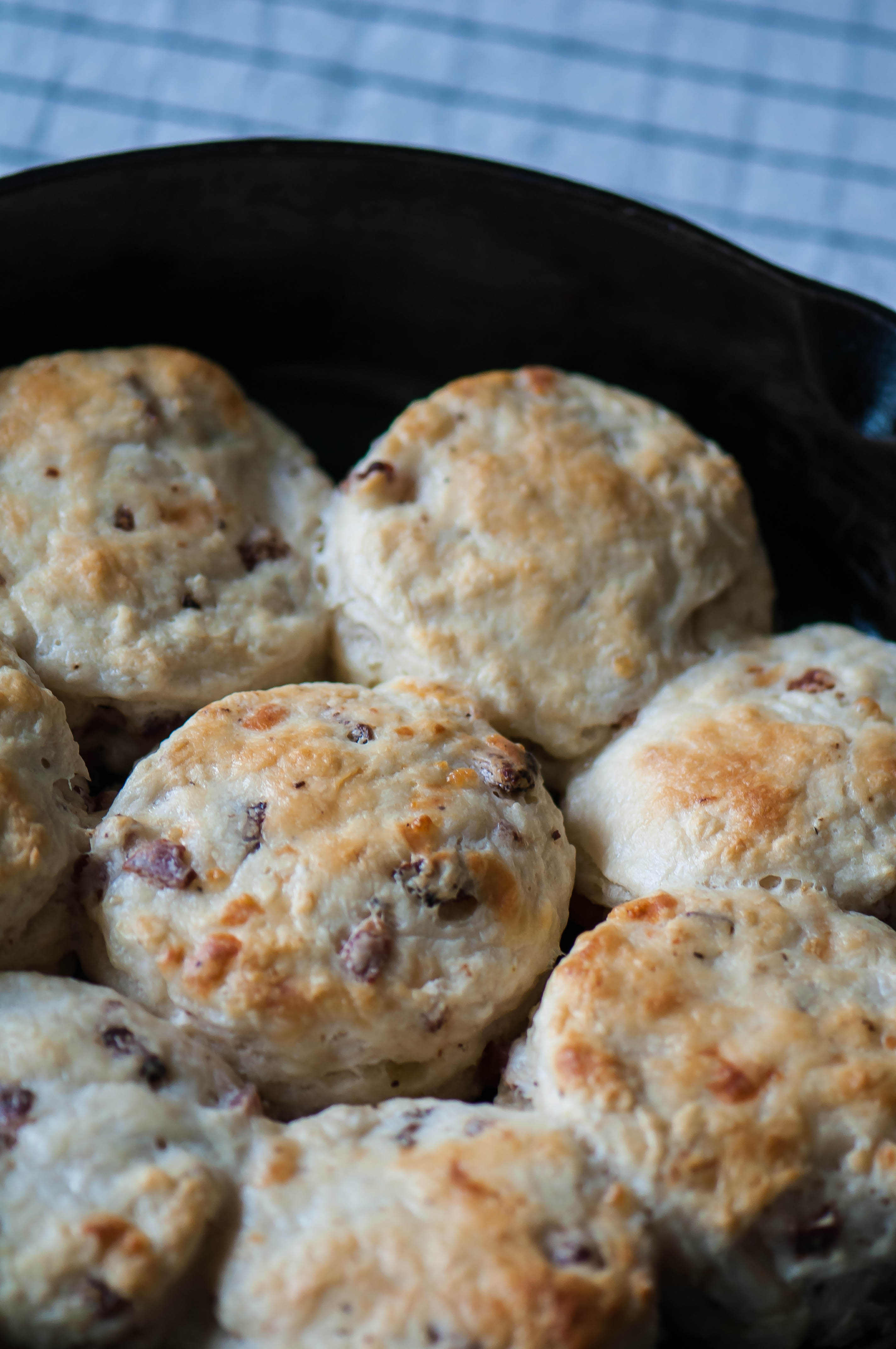 Peppered Bacon Pepper Jack Biscuits - Meg's Everyday Indulgence