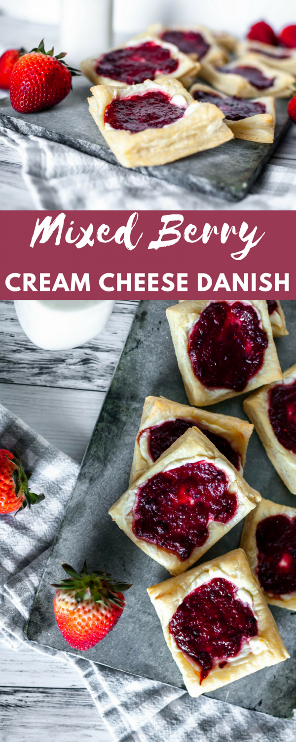 Mixed Berry Cream Cheese Danish - Meg's Everyday Indulgence