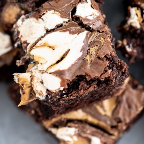 Fluffernutter Brownies - Meg's Everyday Indulgence