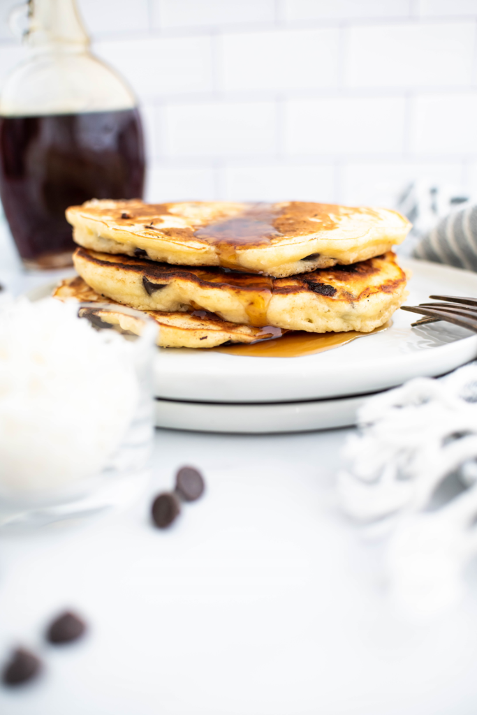 Coconut Chocolate Chip Pancakes - Meg's Everyday Indulgence